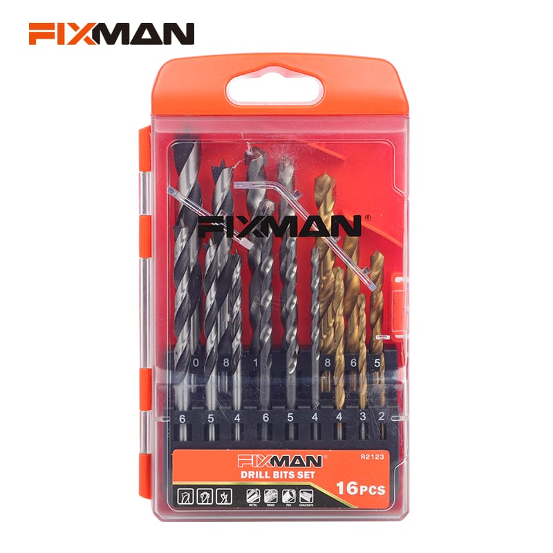 FIXMAN 16pcs Drill Bits Set R2123 - FIXMAN