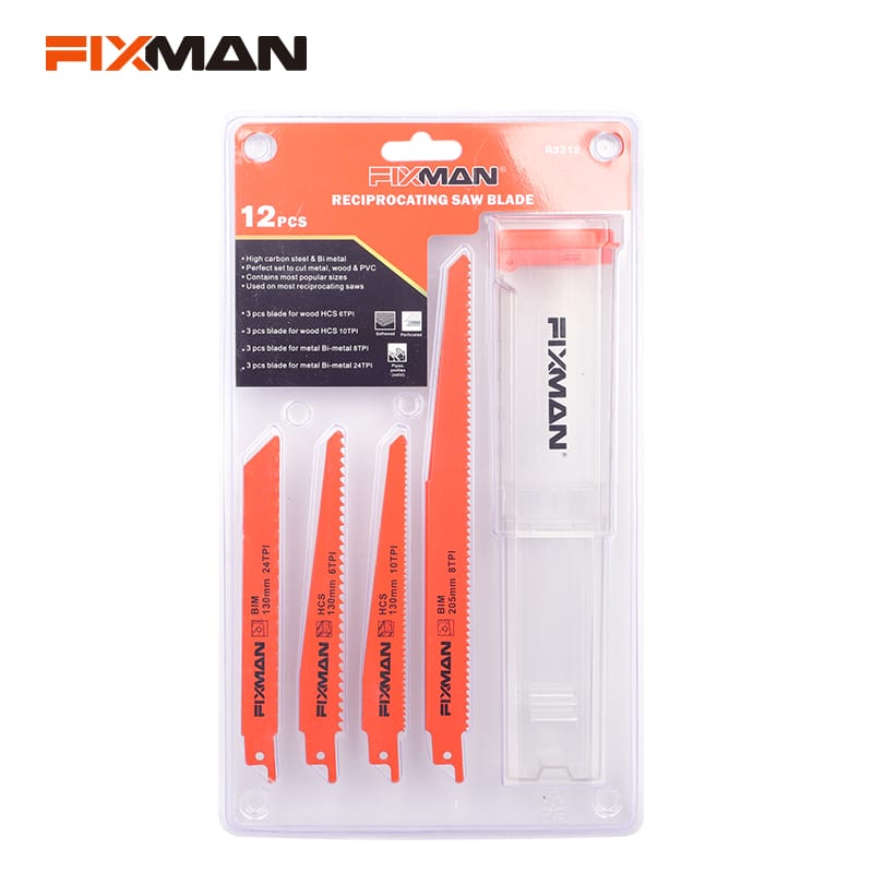 FIXMAN 12pcs Reciprocating Saw Blade R3312 - FIXMAN